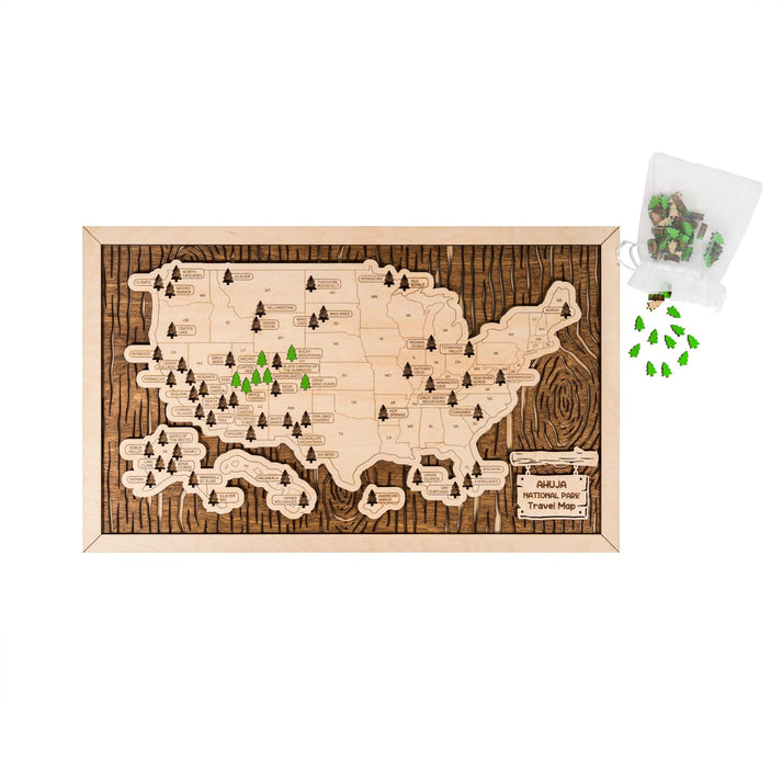 National Parks Travel Map – The Curious Bison