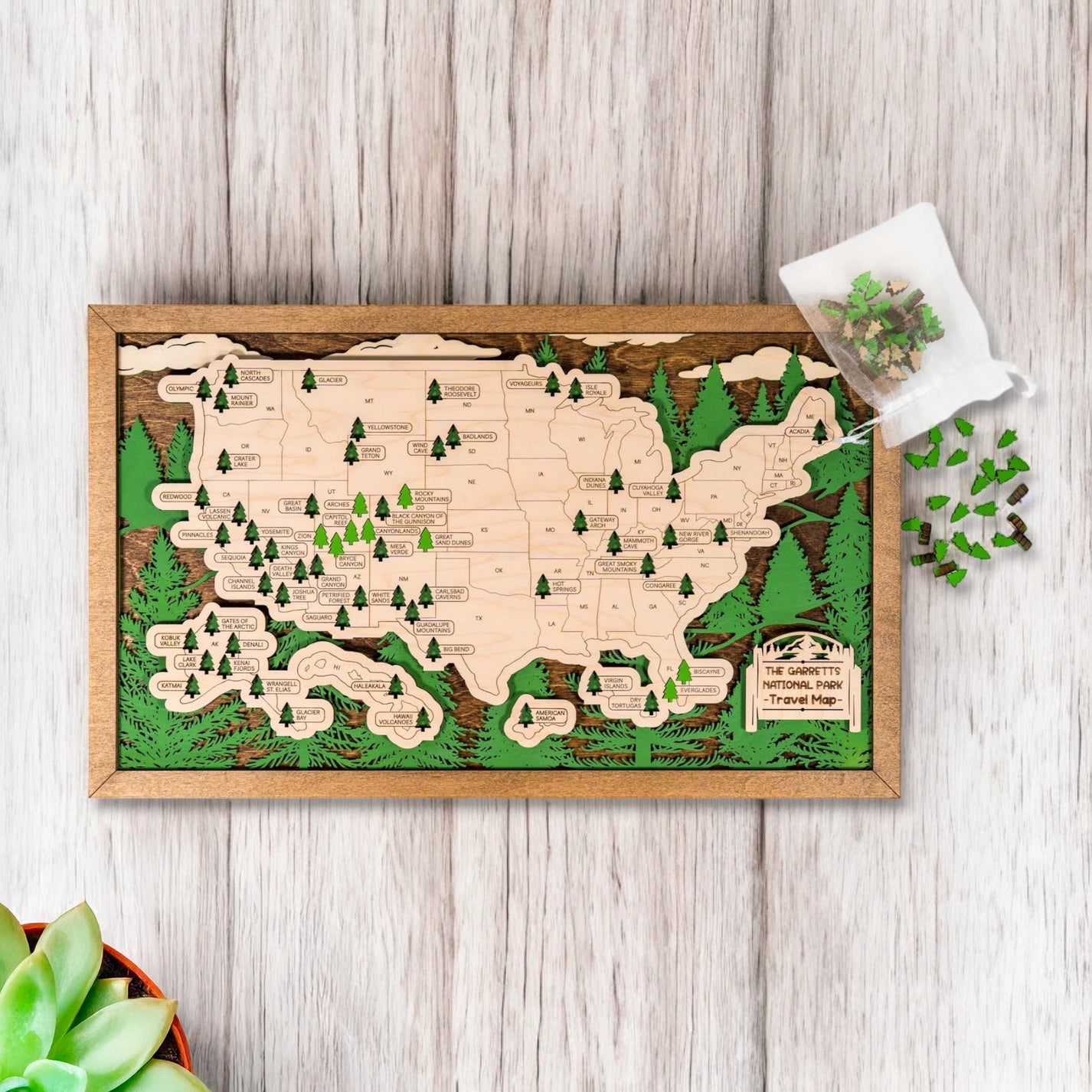 National Parks Travel Map – The Curious Bison