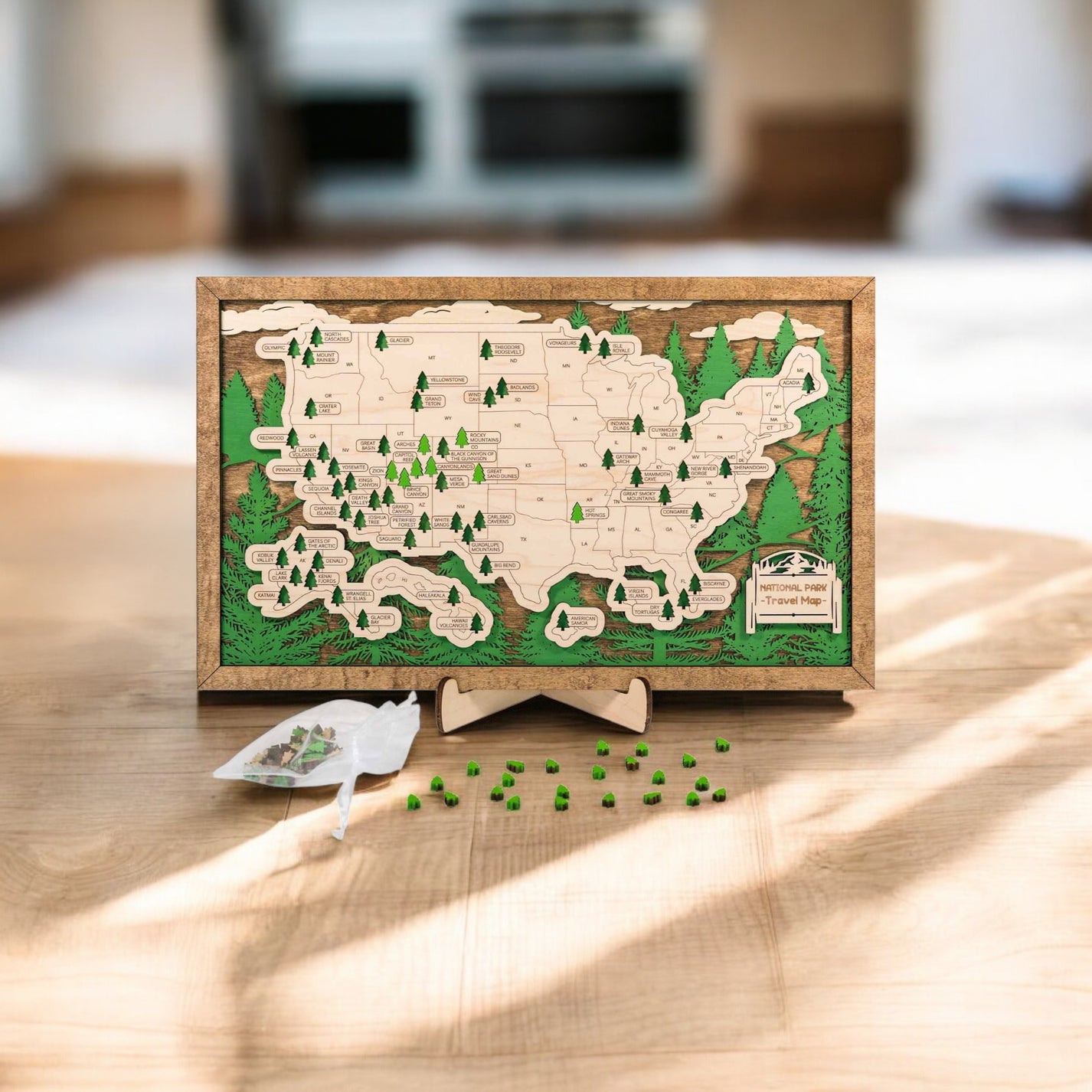 National Parks Travel Map – The Curious Bison