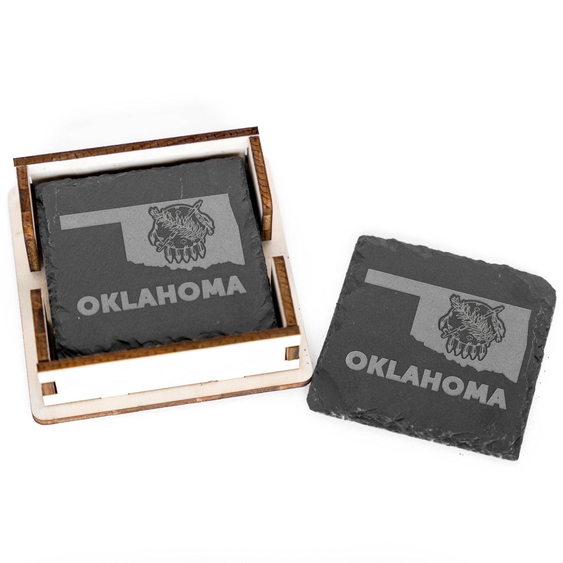 Oklahoma Symbol Coaster – The Curious Bison