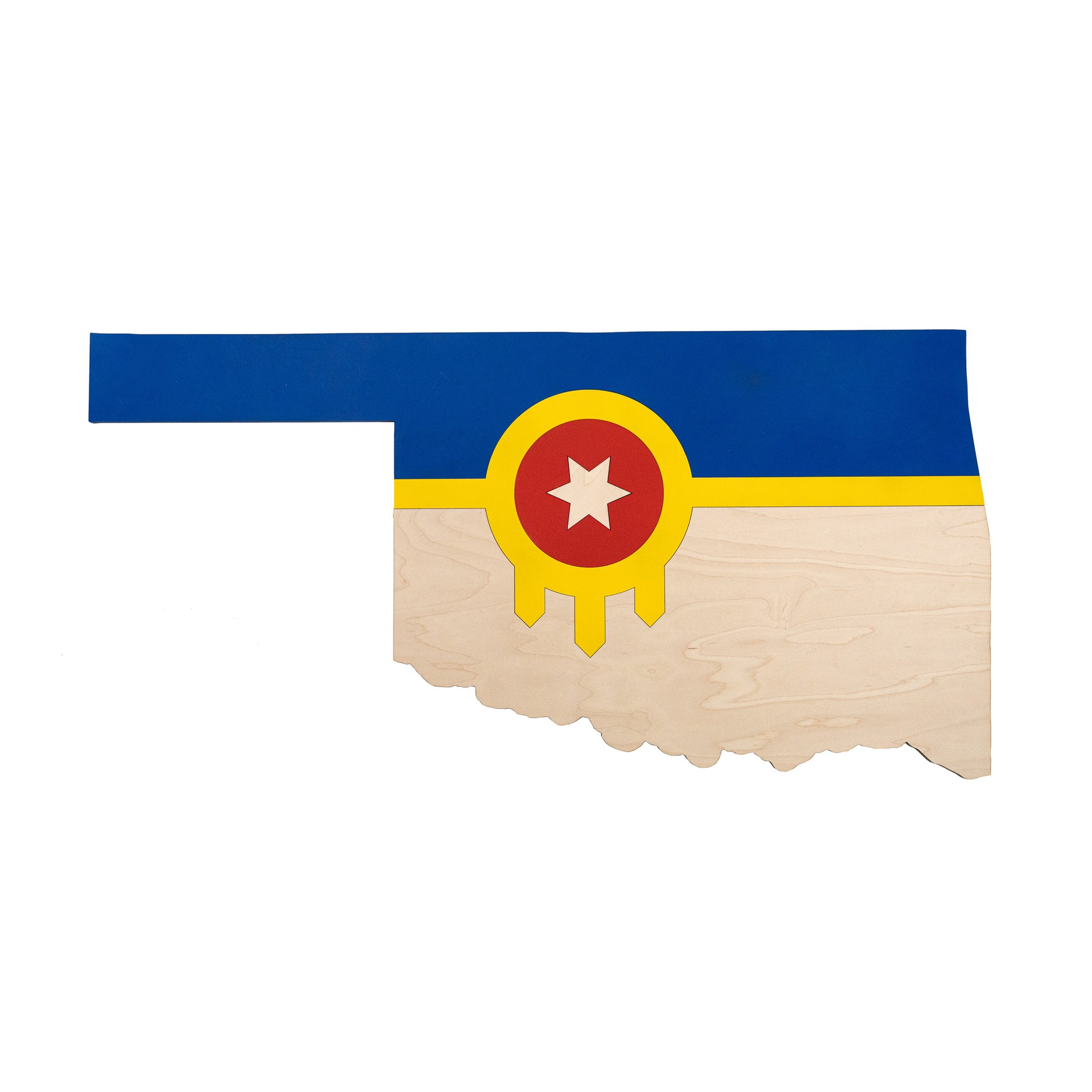 Oklahoma Tulsa Flag Sign – The Curious Bison
