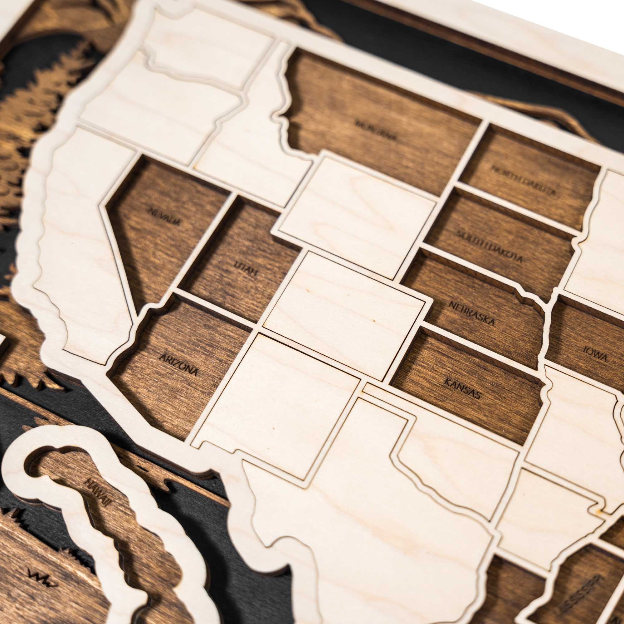 USA State Travel Map – The Curious Bison