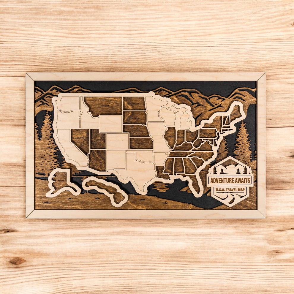 USA State Travel Map – The Curious Bison