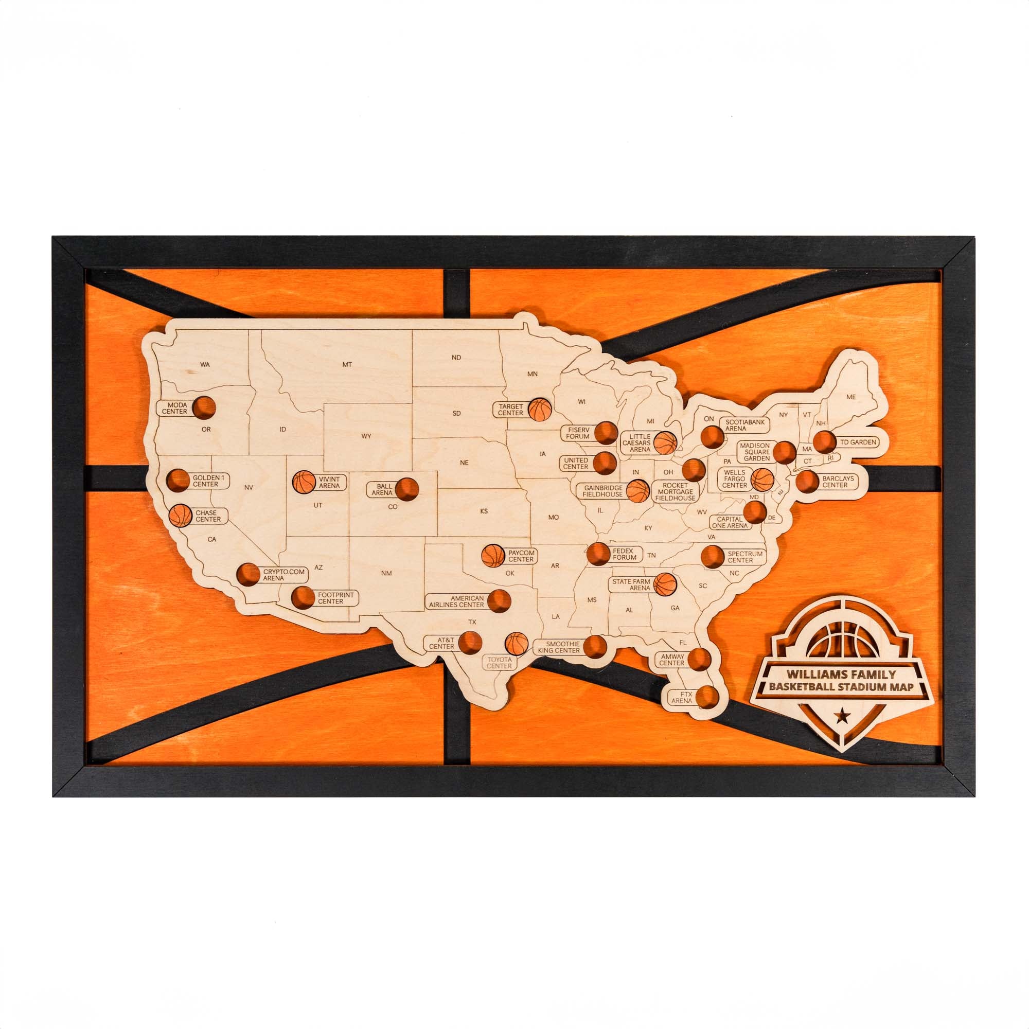 Basketball Arena Travel Map – The Curious Bison