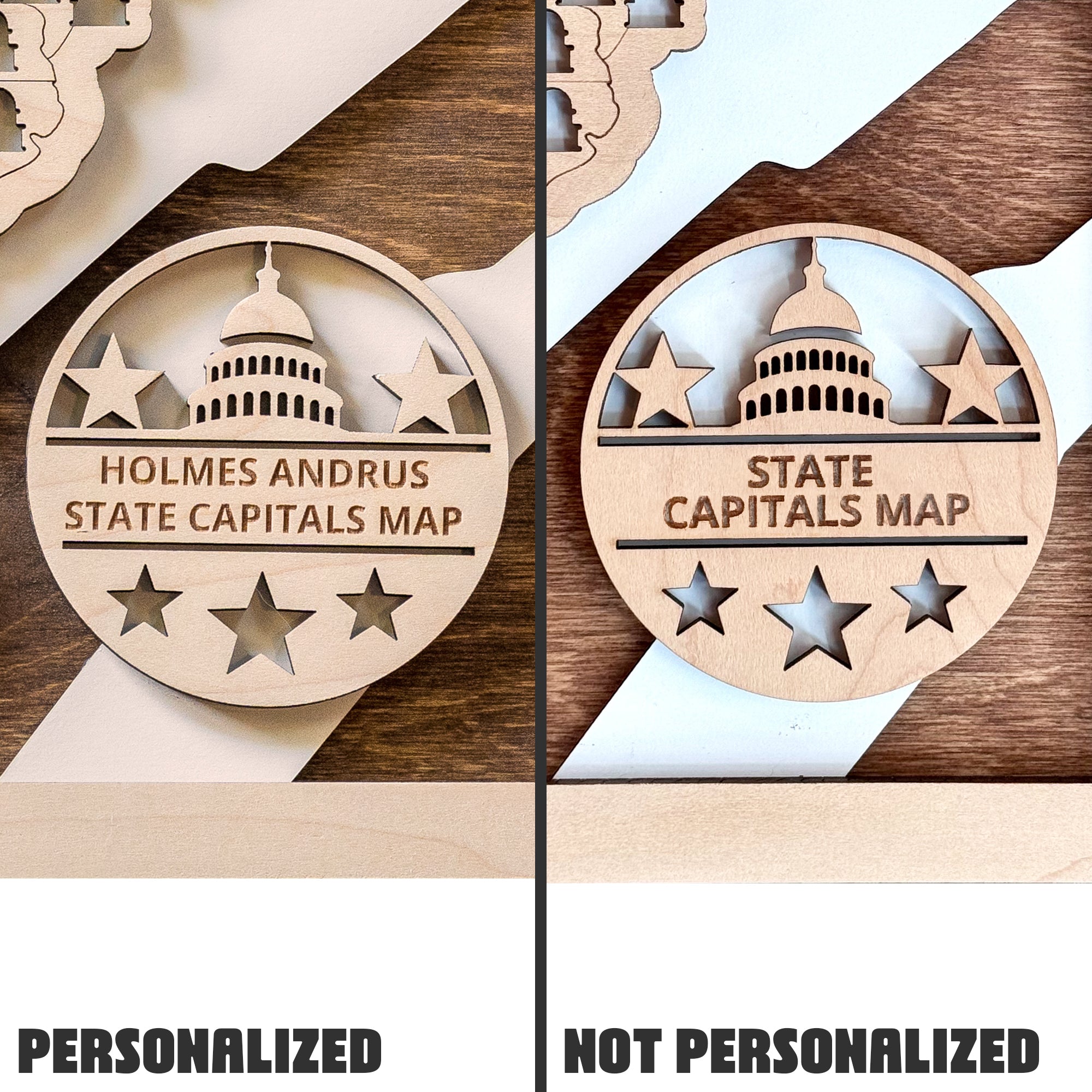 USA Capitals Travel Map – The Curious Bison