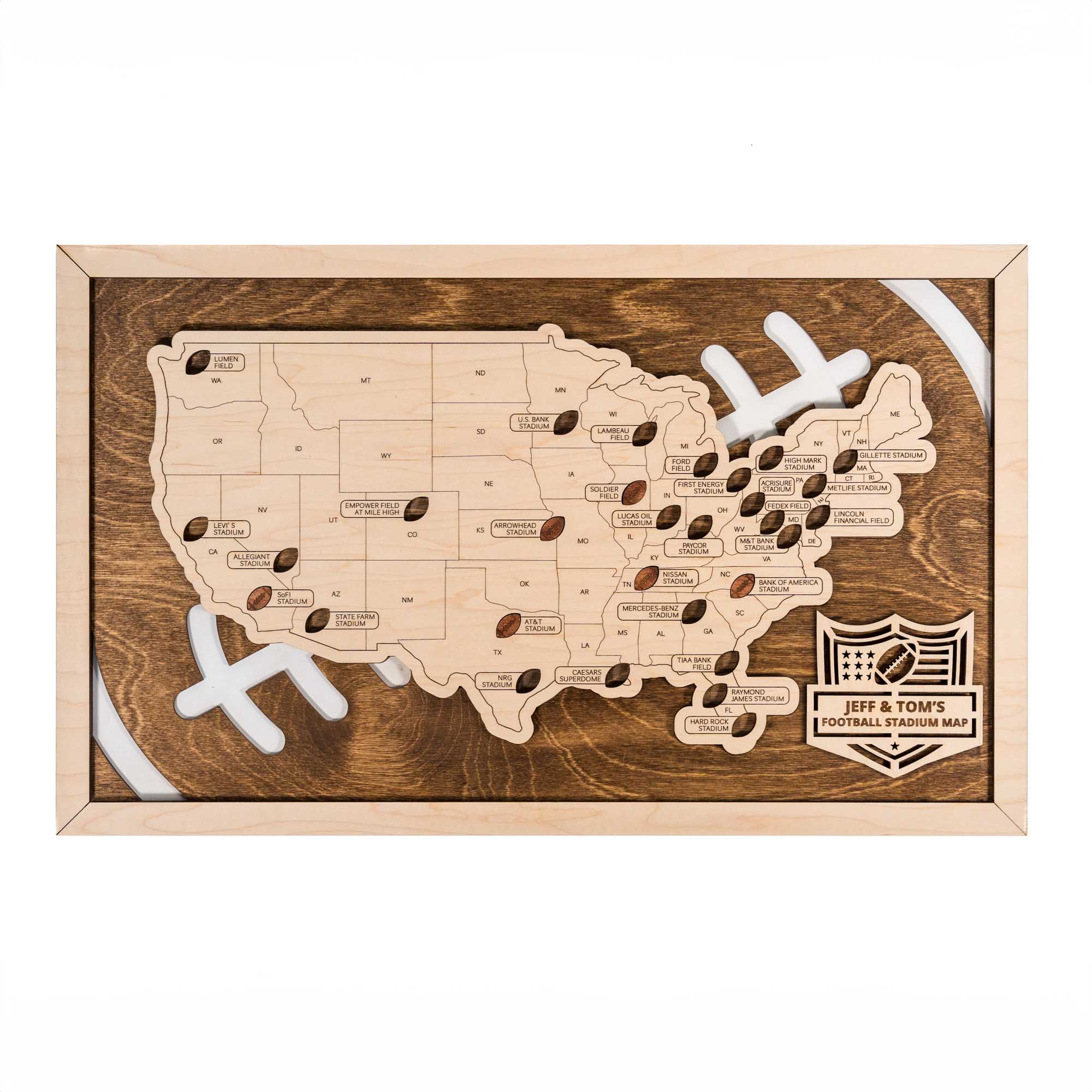 Football Stadium Travel Map – The Curious Bison